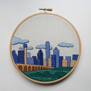 Dallas TX, United States. Hand Embroidery Pattern PDF. DIY Embroidery ...