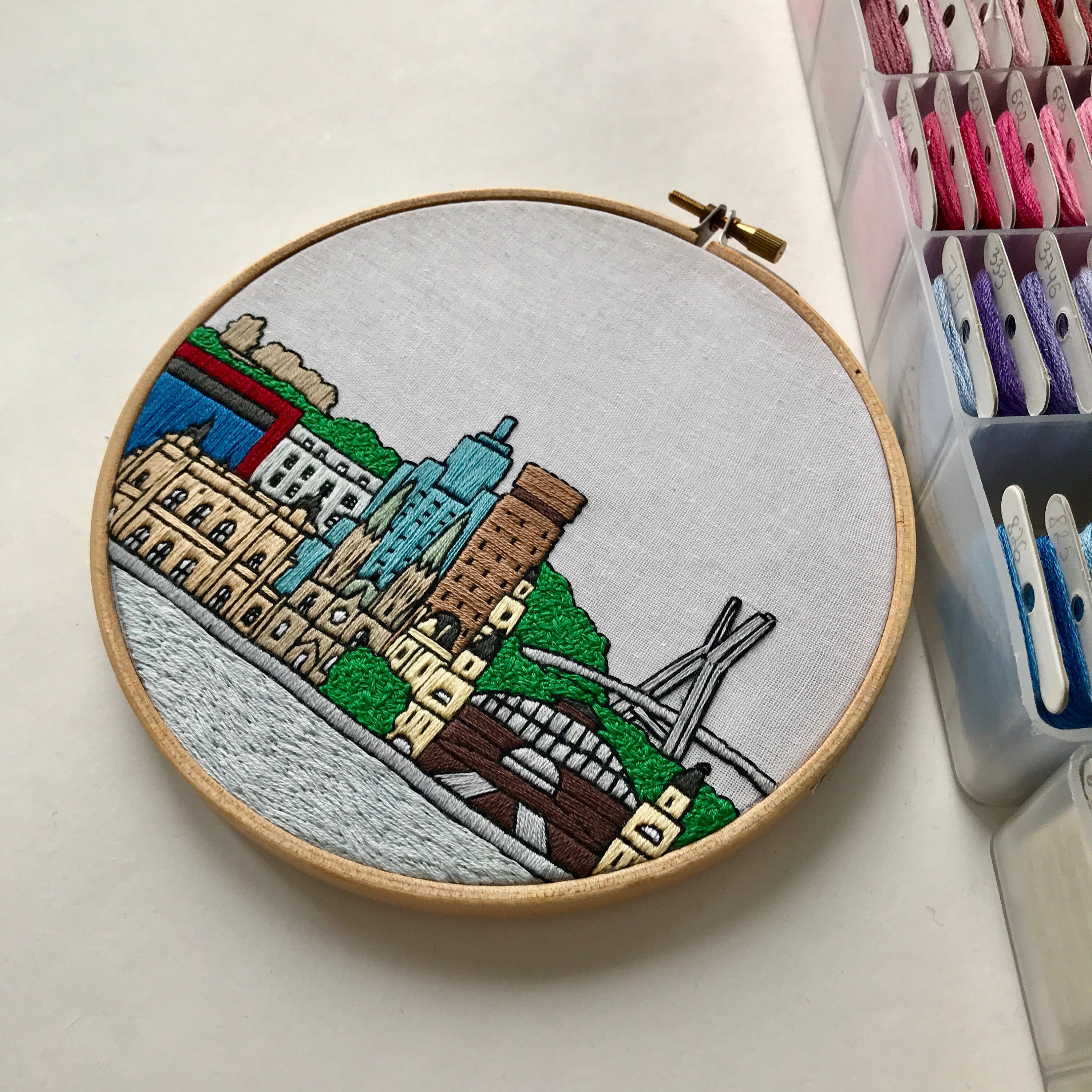 Sao Paulo Brazil. Hand Embroidery pattern PDF. DIY Embroidery | Etsy