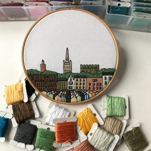 Norwich, United Kingdom. Hand Embroidery Pattern PDF. DIY. Embroidery ...