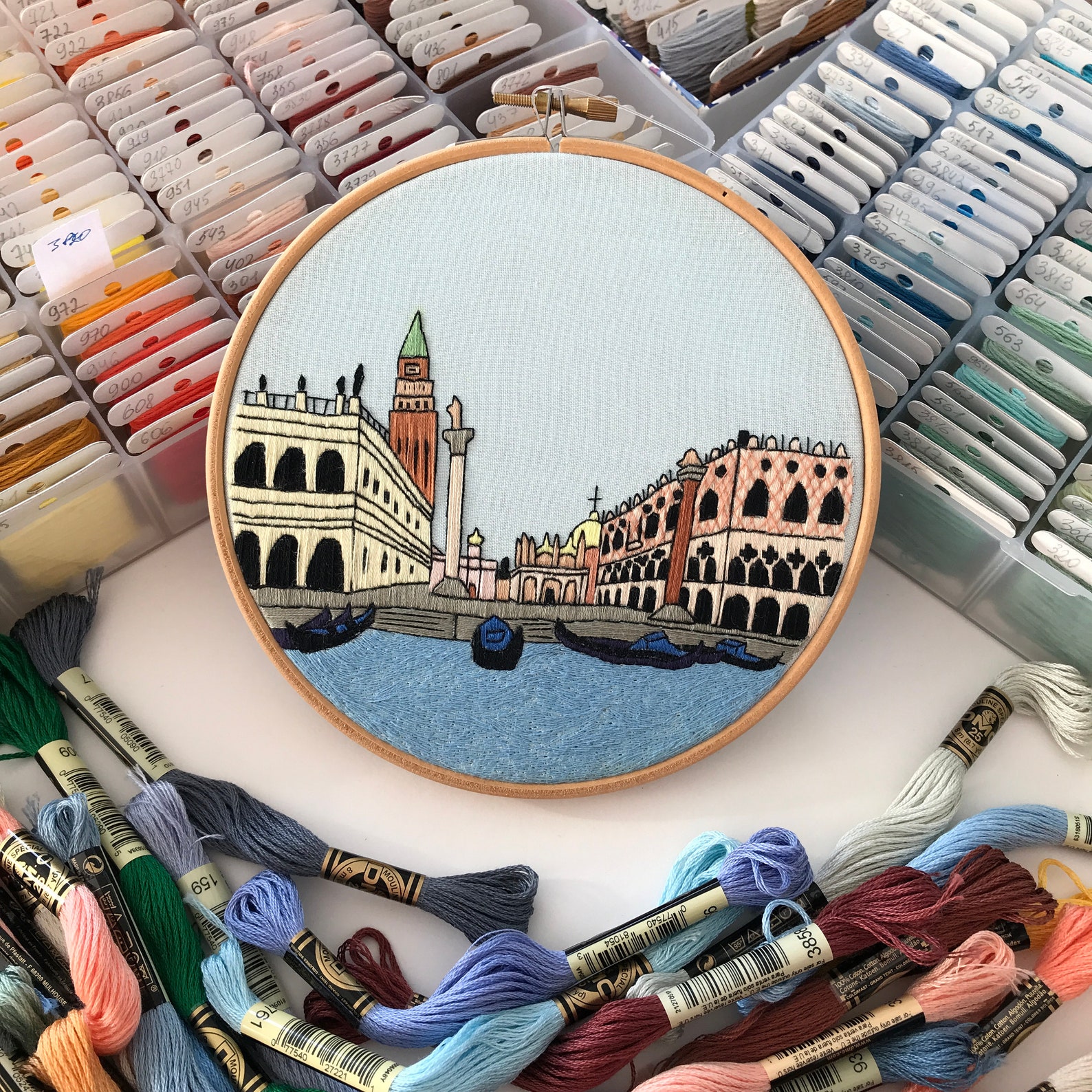 Venice Italy. Hand Embroidery Pattern PDF. DIY. Embroidery - Etsy Australia