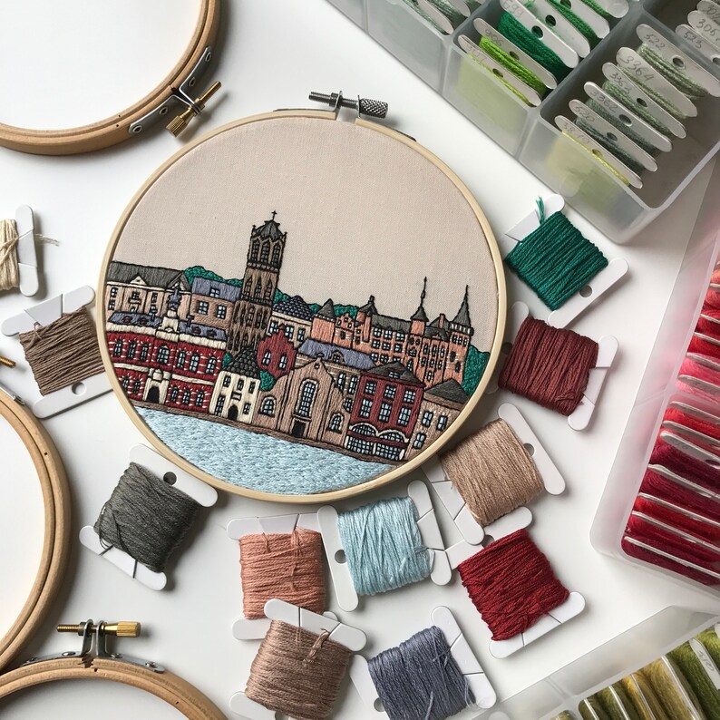 Utrecht Netherlands. Hand Embroidery Pattern PDF. DIY. - Etsy