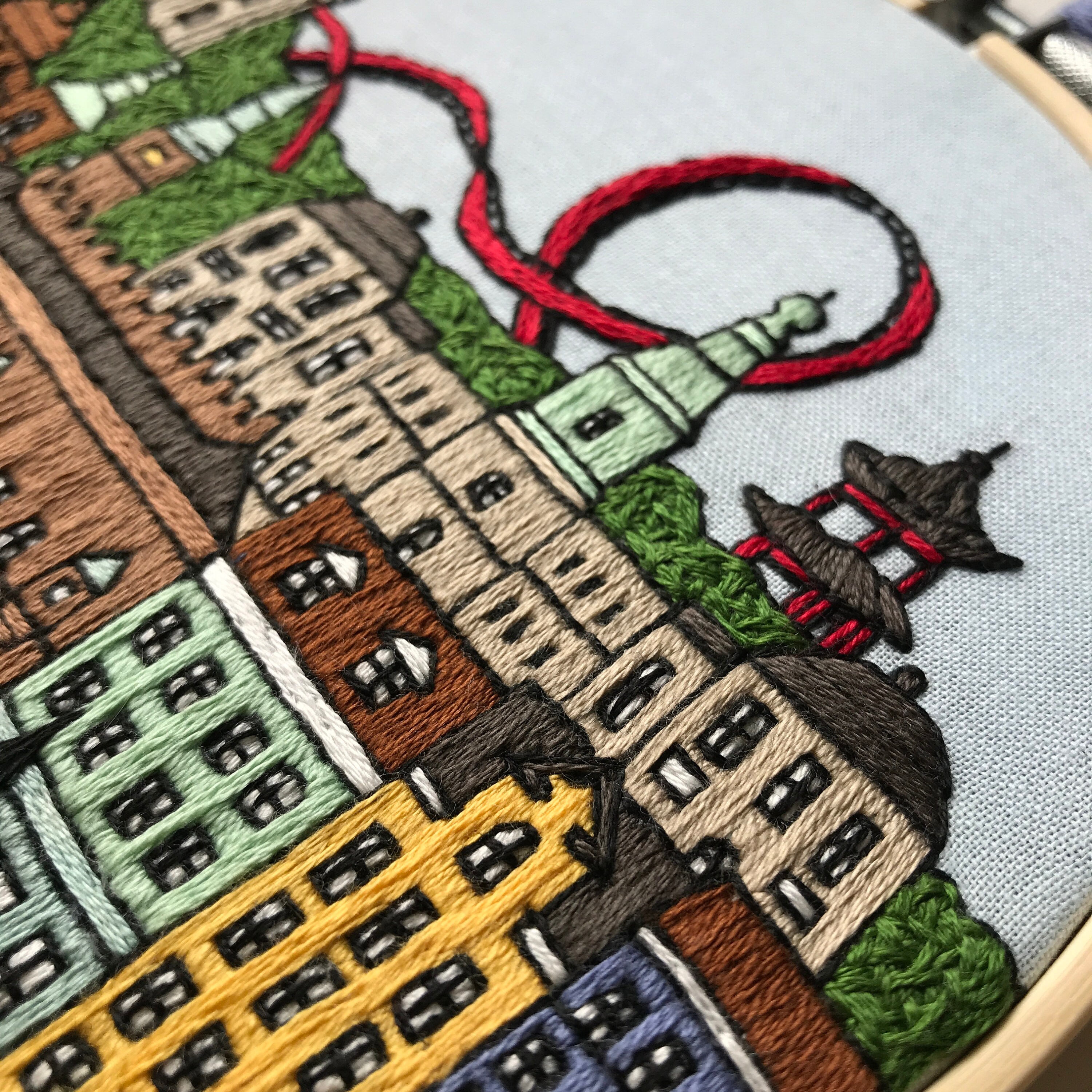 Copenhagen 2 Denmark. Hand Embroidery Pattern PDF. DIY | Etsy