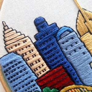 Pittsburgh PA, United States. Hand Embroidery Pattern PDF With ...