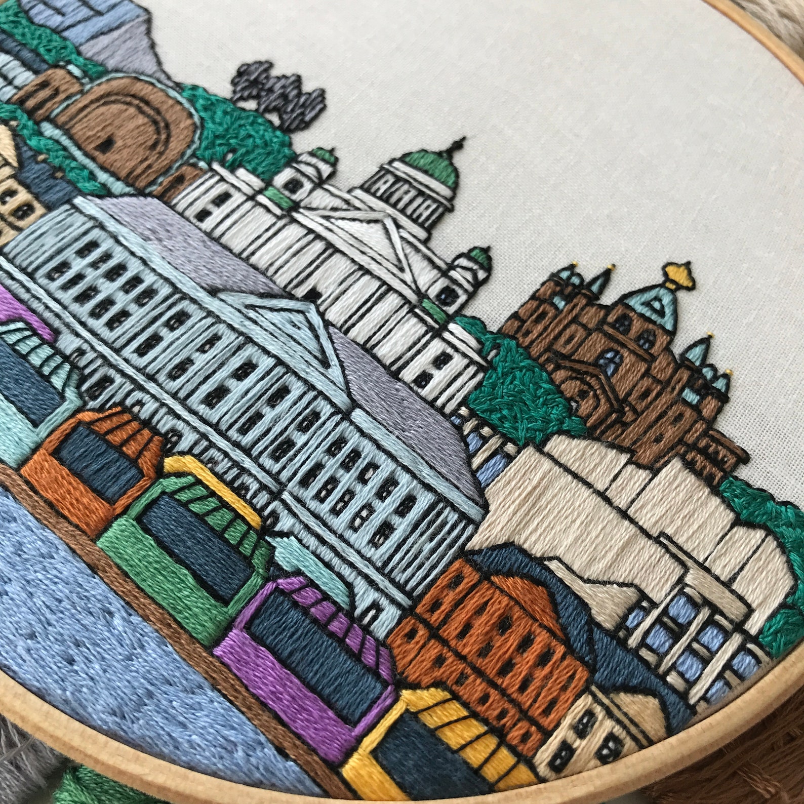 Helsinki Finland. Hand Embroidery Pattern PDF. Diy.embroidery - Etsy