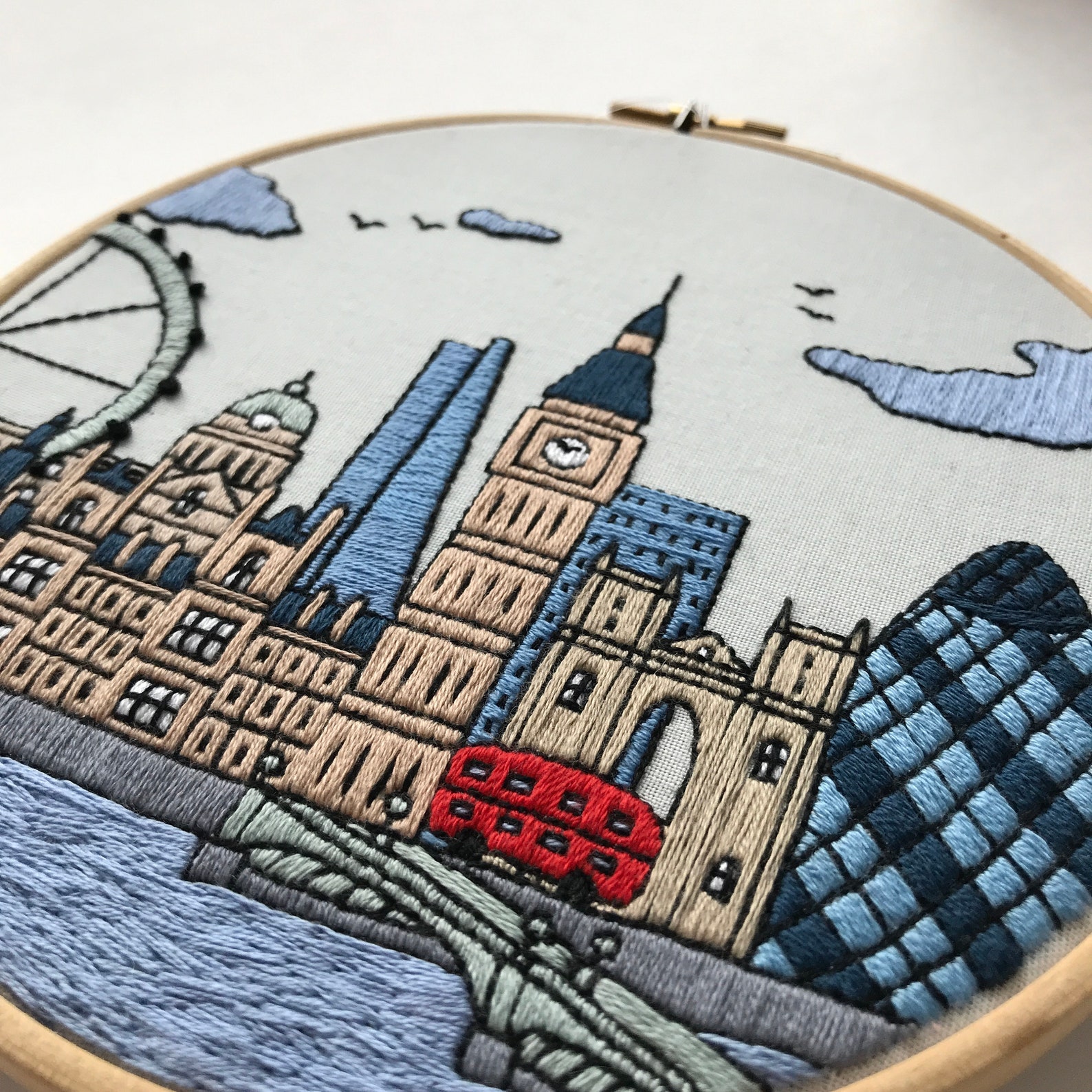 London United Kingdom. Hand Embroidery Pattern PDF. - Etsy