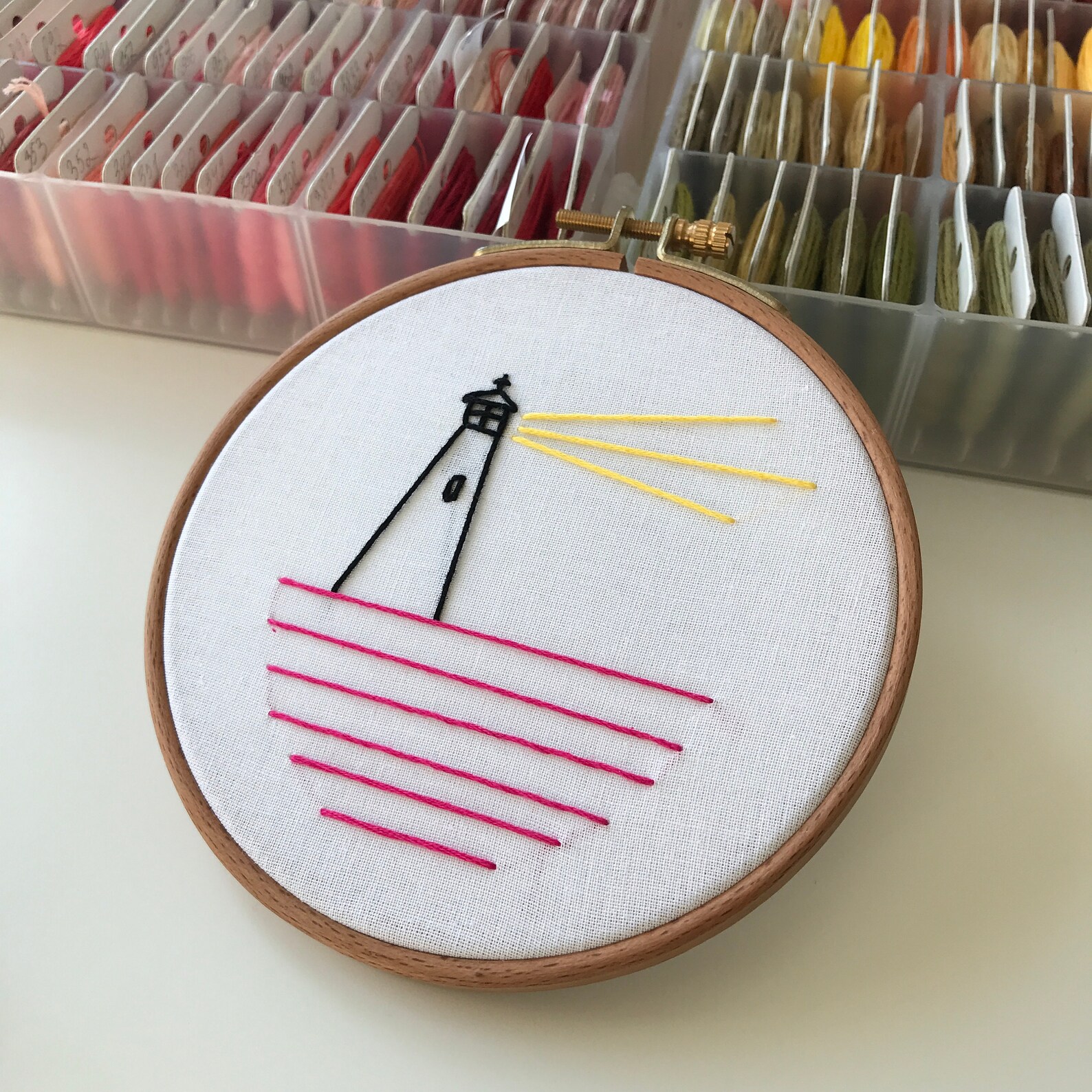 Lighthouse Architectural Embroidery Pattern for Beginners. DIY. PDF ...