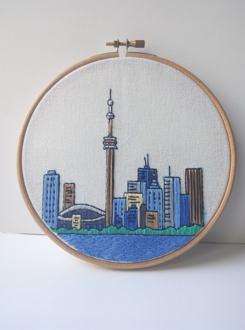 Toronto Canada. Hand Embroidery Pattern PDF. DIY. Embroidery - Etsy