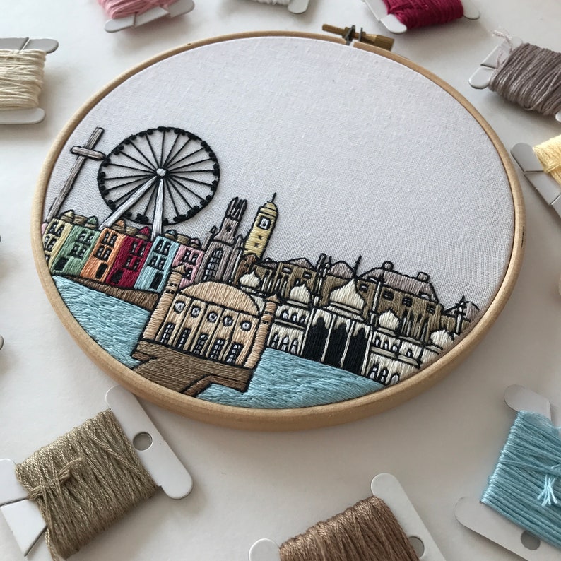 Brighton United Kingdom . Hand Embroidery pattern PDF. | Etsy
