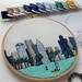 Doha, Qatar Hand Embroidery Pattern PDF DIY Embroidery Hoop Art, Hand ...
