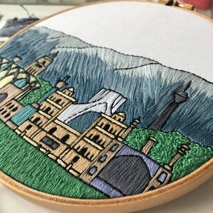 Tehran, Iran. Hand Embroidery Pattern PDF. DIY. Embroidery Hoop Art ...