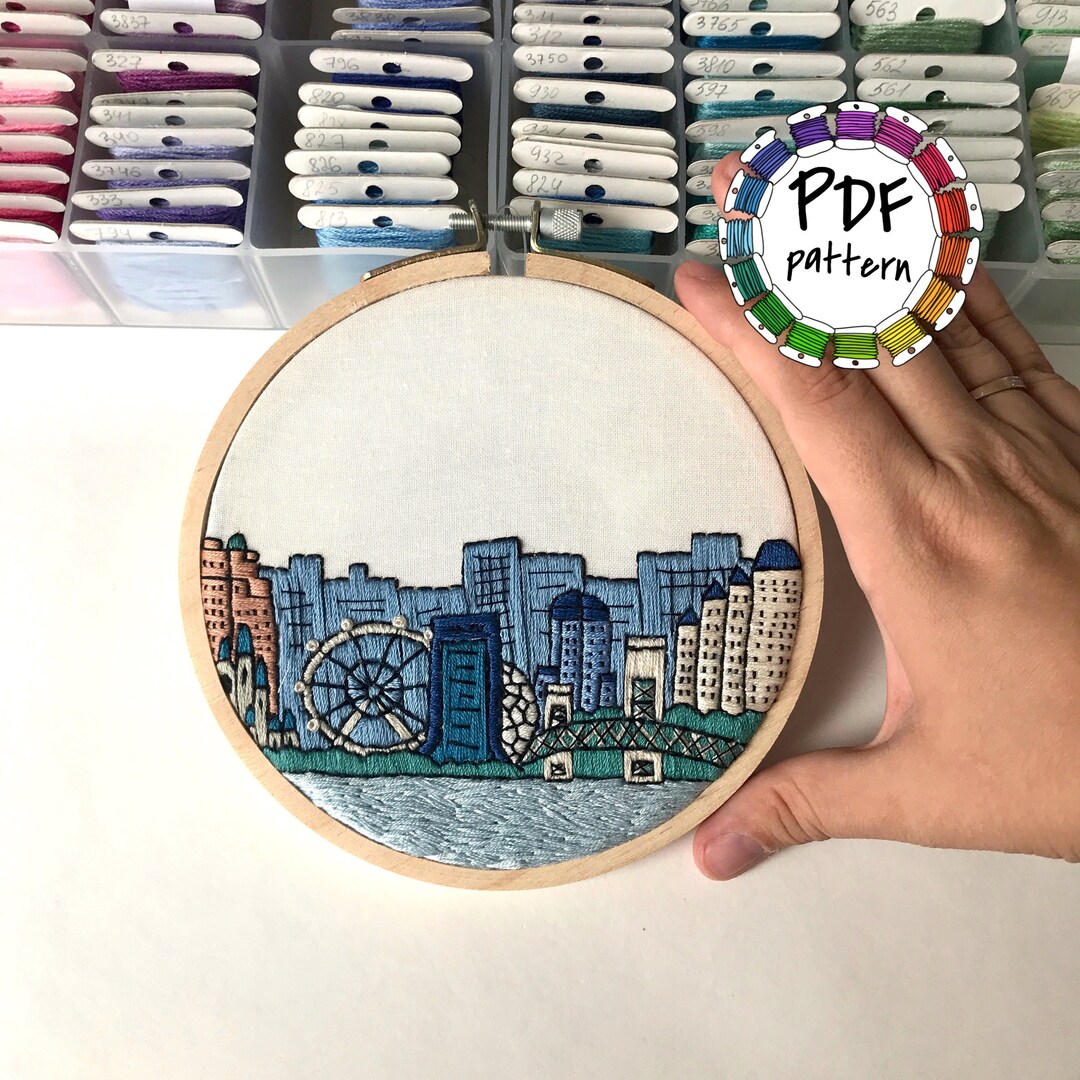 Orlando FL, United States. Hand Embroidery Pattern PDF. DIY Embroidery ...