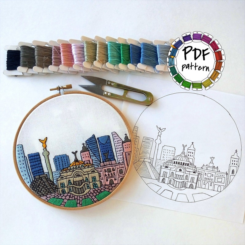 Mexican Embroidery Pattern - Etsy