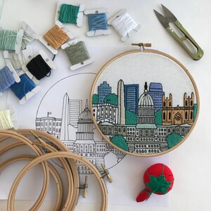 Washington DC, United States. Hand Embroidery Pattern PDF With ...