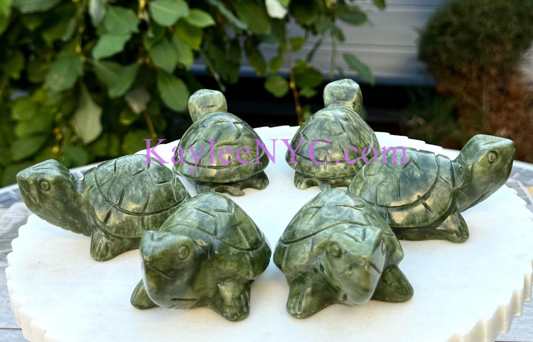 Wholesale Lot 6 Pcs Natural Nephrite Jade Turtles Healing Energy - Etsy