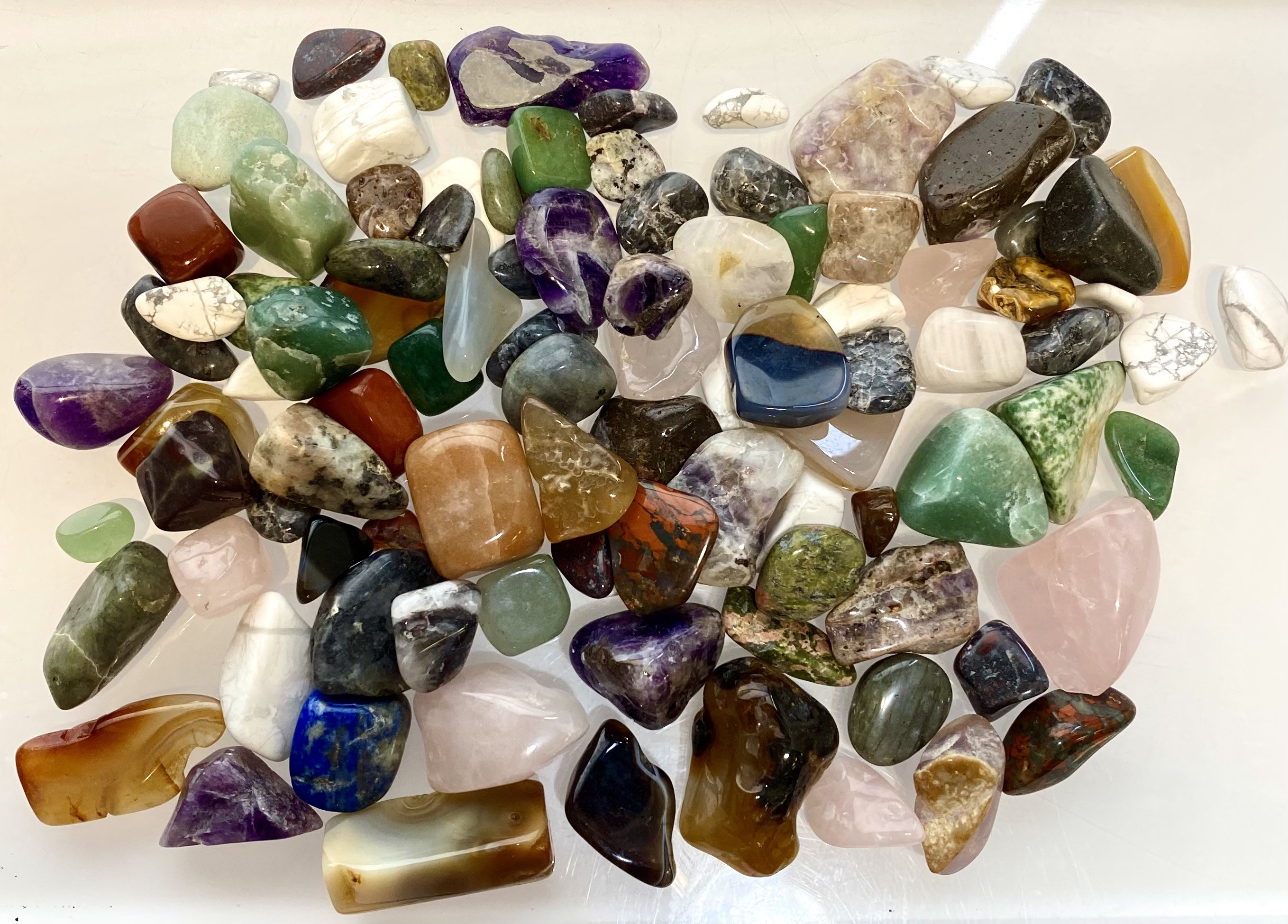 Wholesale Lot 2 lbs Natural Mixed Crystal Tumbled Nice Quality | Etsy