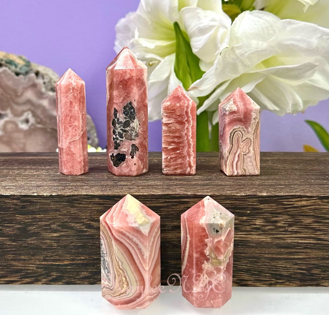 Wholesale Lot 1 Lb Natural Rhodochrosite Obelisk Point Crystal Energy ...