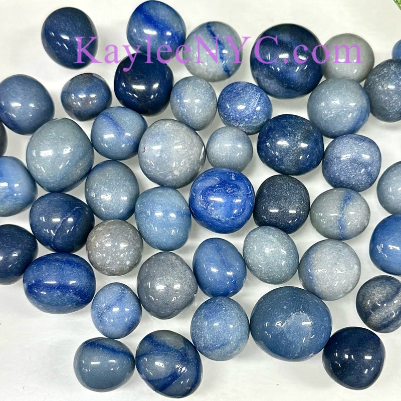 Blue Tumbled Stones - Etsy