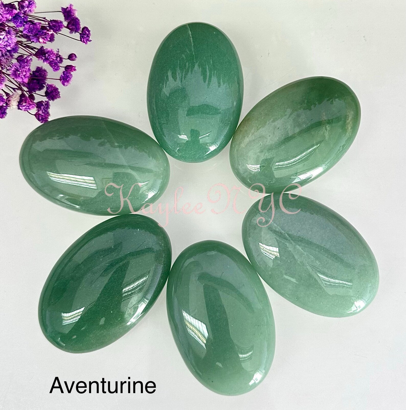 Wholesale Lot 8 Pcs Natural Crystals Palm Stones Crystal Healing Energy ...