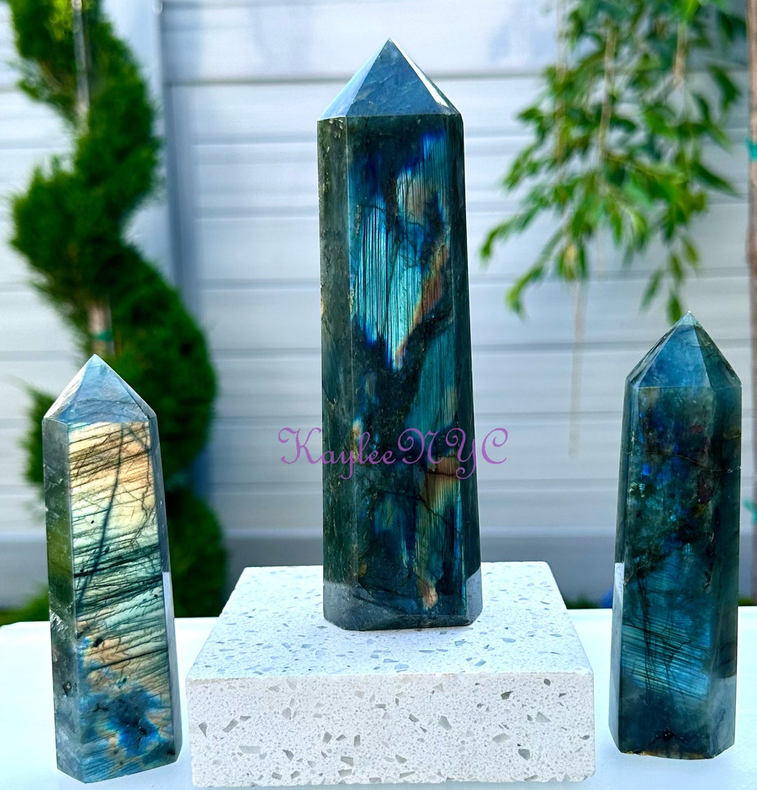 Wholesale Lot 3 Pcs Natural Labradorite Obelisk Tower Point Crystal Healing Energy 1.85-2lbs - Etsy