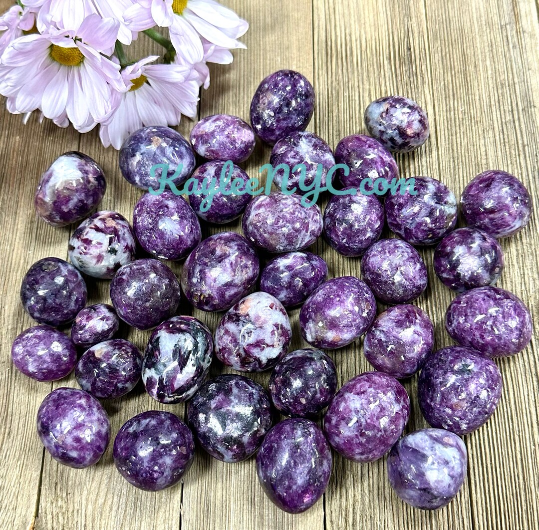 Wholesale Lot 2 Lbs Natural Lepidolite Mica Tumble Healing Energy Nice ...