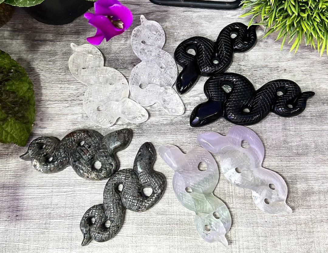 Wholesale Lot 8 Pcs Natural Mix Crystal Snakes Healing Energy - Etsy