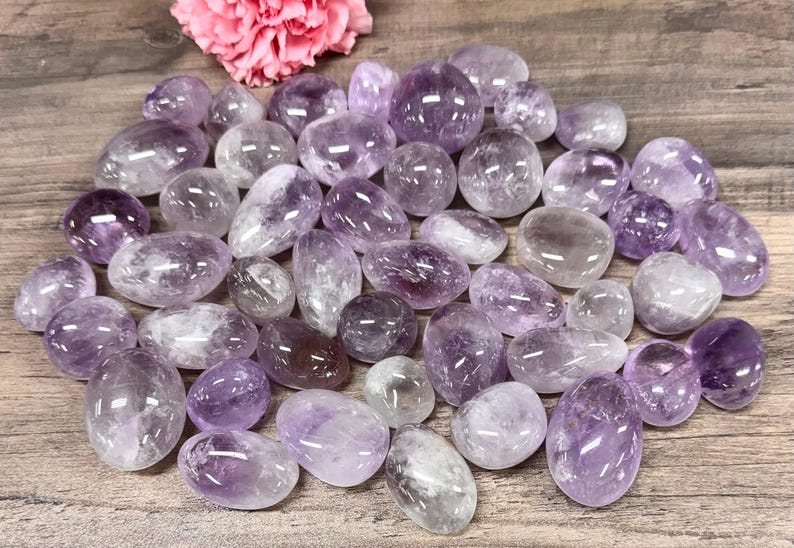 Wholesale Lot 2 Lbs Natural Amethyst Tumble Crystals Healing Energy - Etsy