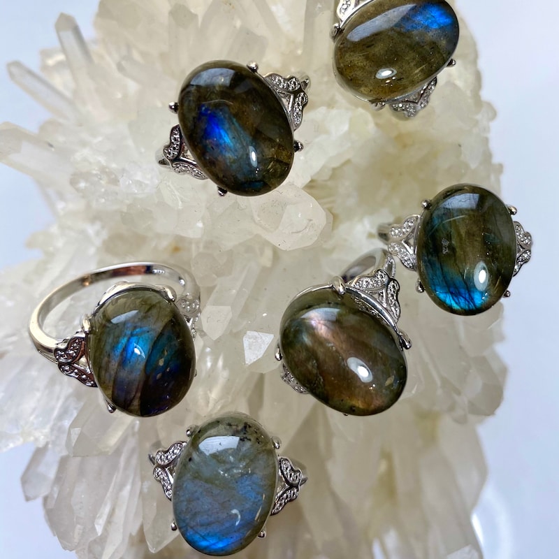 Labradorite Ring - Etsy