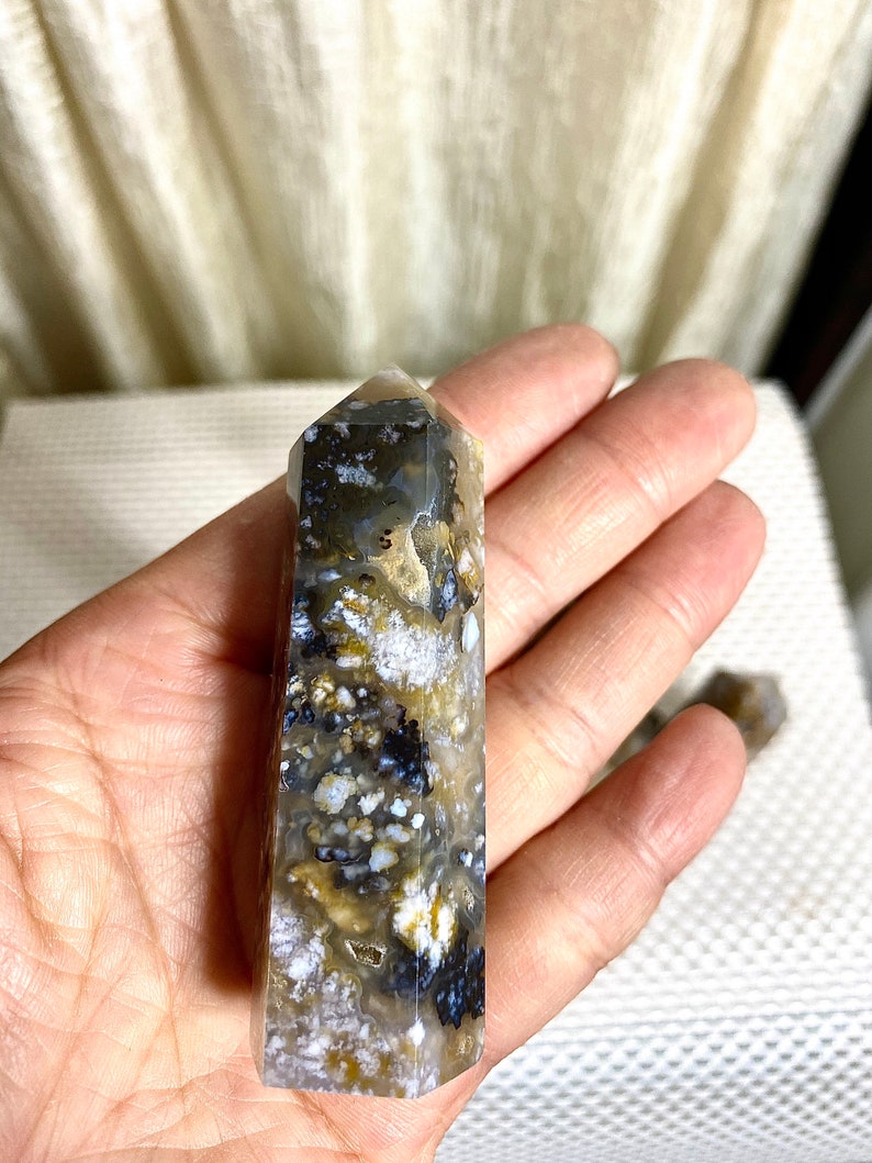 Wholesale Lot 1 Lb Snowflake Agate Obelisk Tower Point Crystal | Etsy