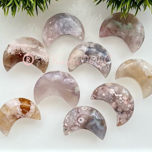 Wholesale Lot 1 Lb Natural Flower Agate Crystal Moon Healing - Etsy