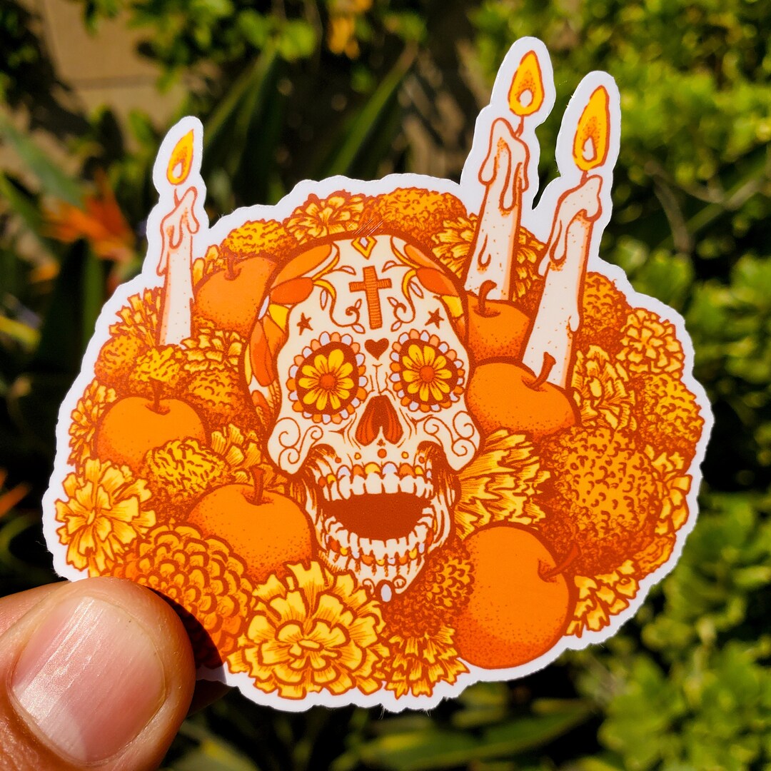 Dia De Los Muertos Sticker - Etsy