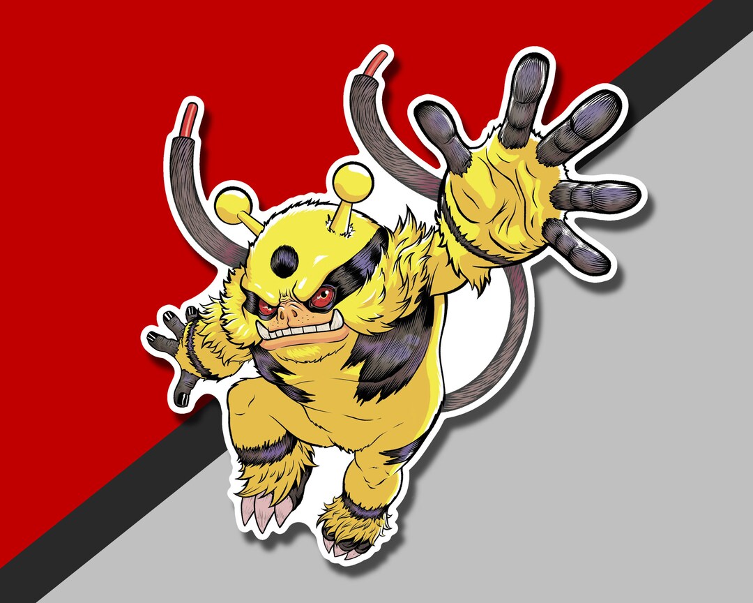 Realistic Electivire Oni Vinyl Sticker - Etsy
