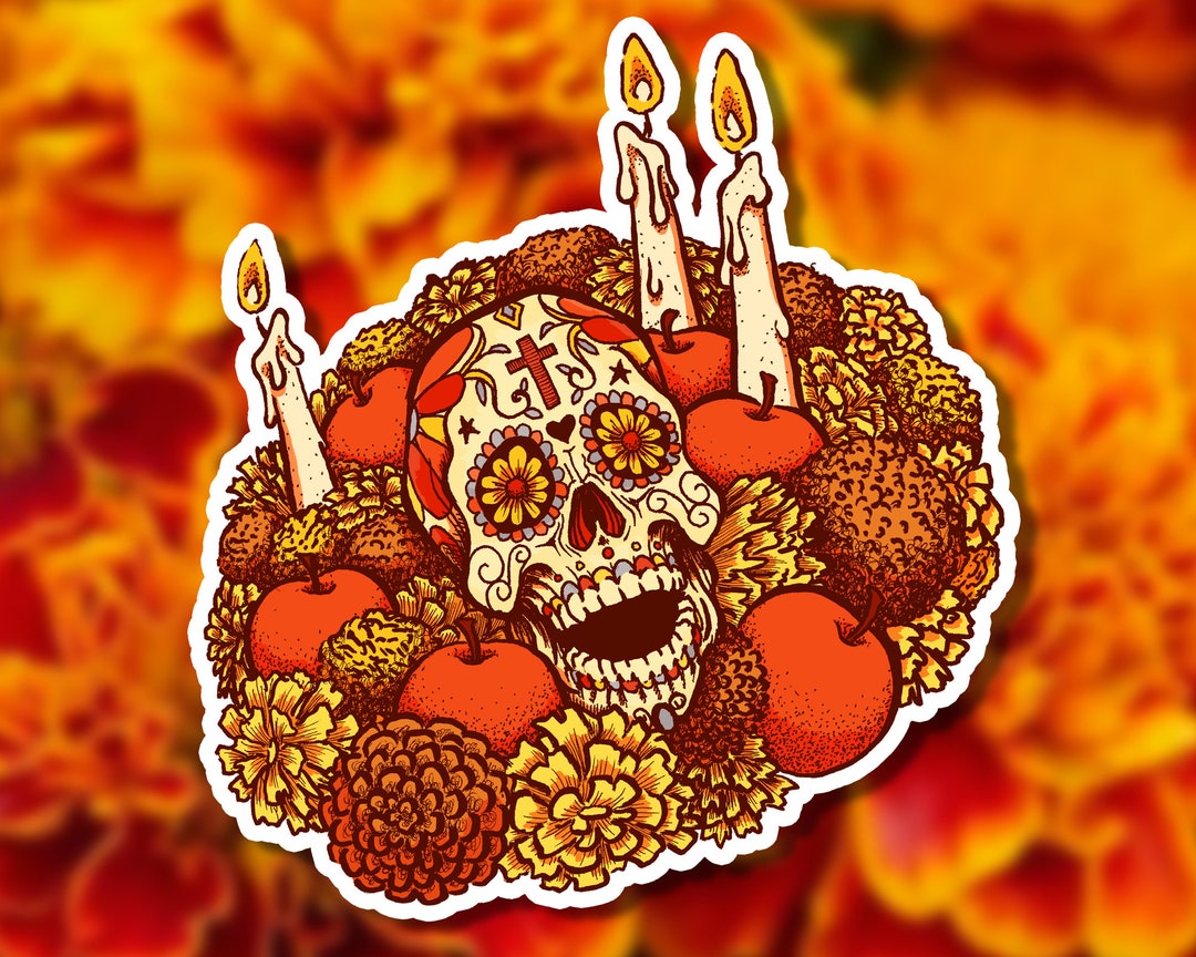 Dia De Los Muertos Sticker - Etsy