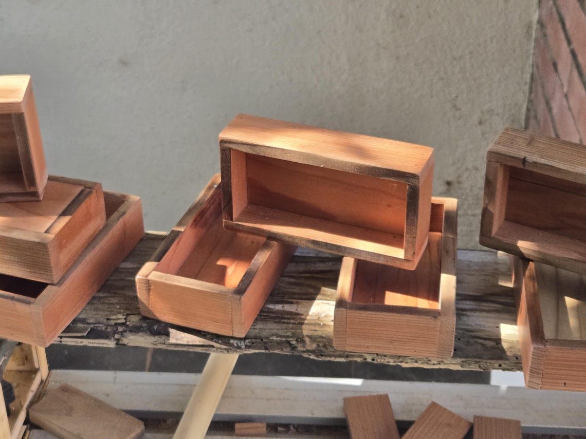 Repurposed Redwood Decorative Boxes - Etsy