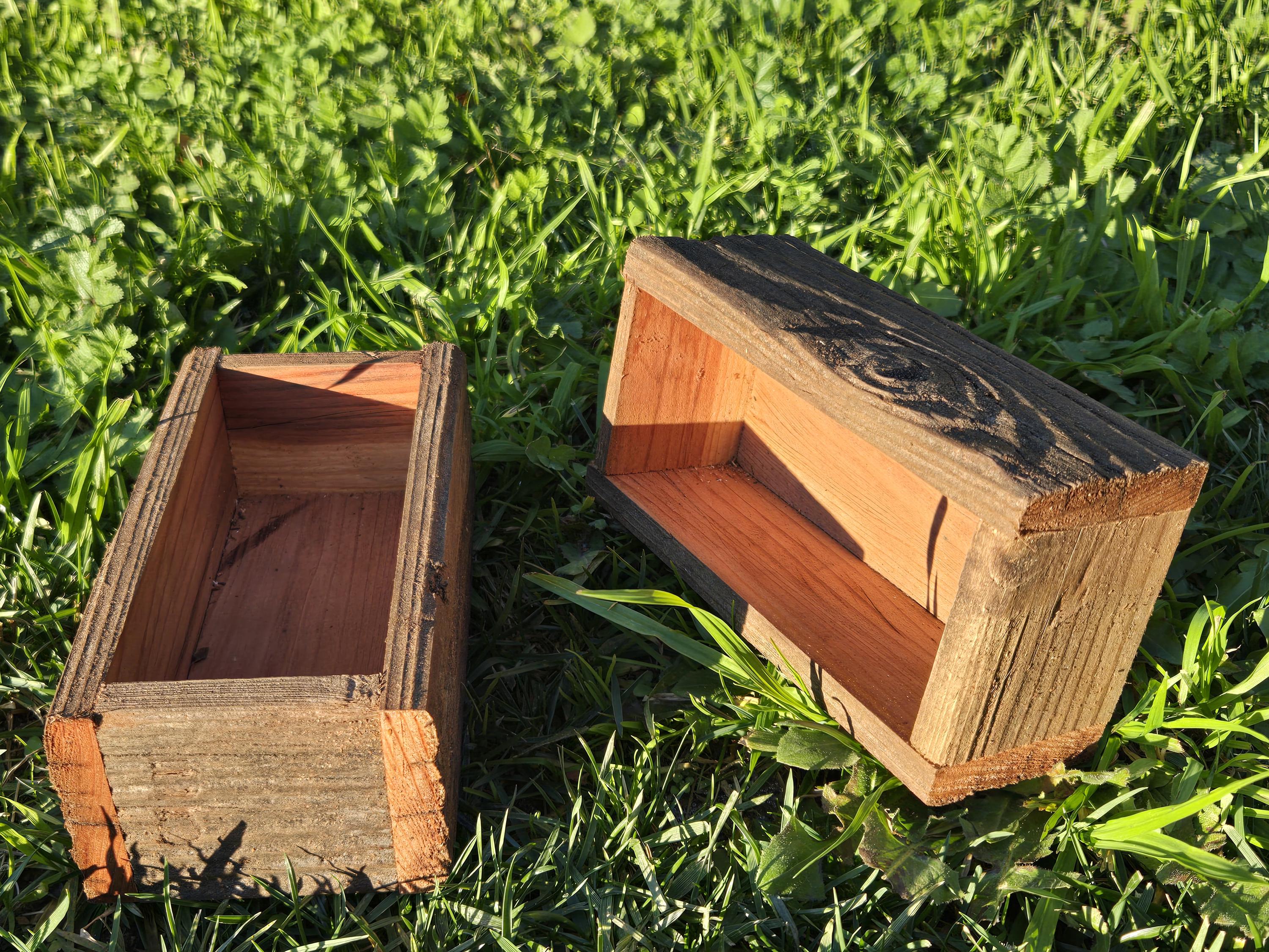 Repurposed Redwood Decorative Boxes - Etsy