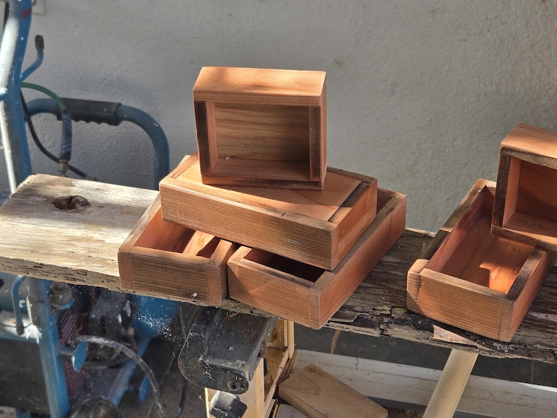 Repurposed Redwood Decorative Boxes - Etsy