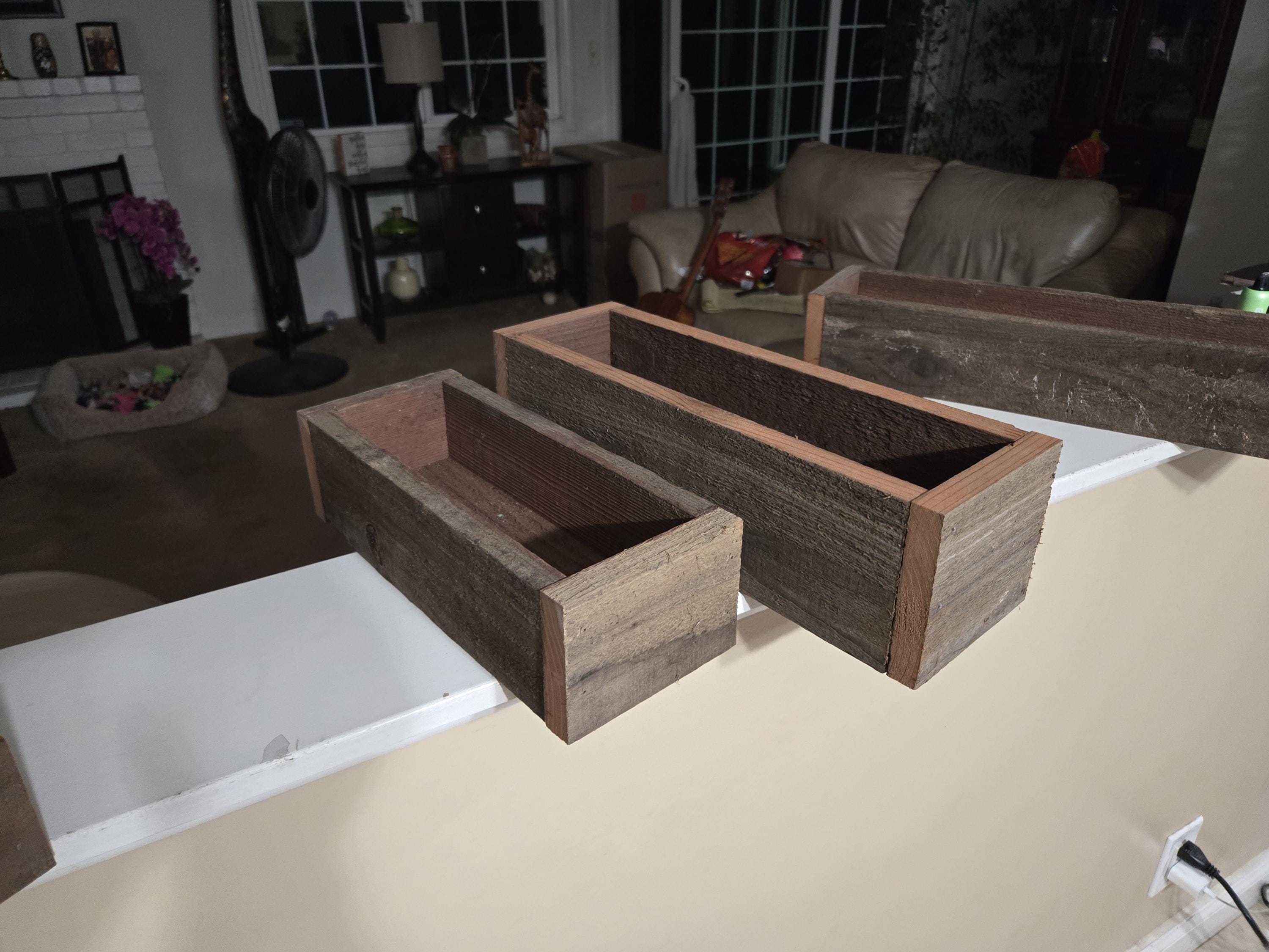 Repurposed Rustic Wood Box, Small Planter Box, Cedar Box,farmhouse - Etsy