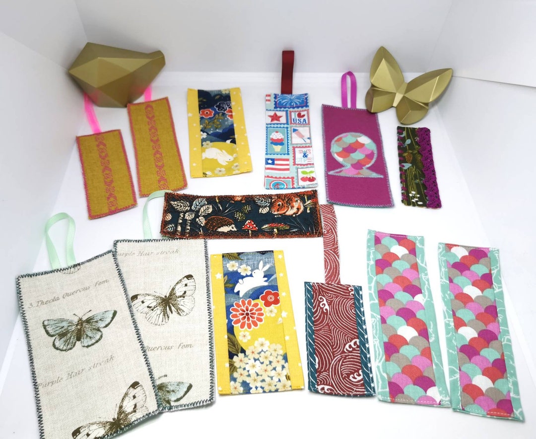 Marque page en tissu marque page cousu au choix pour enfant femme ou ...