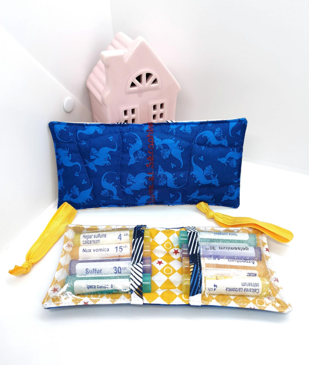 Homeopathy Tube Pouch, Mini First Aid Kit, Granule Tube Case, 8 ...