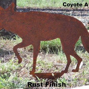 Metal Yard Art, Metal Coyote Art, Coyote Art, Coyote YA17A-1 - Etsy