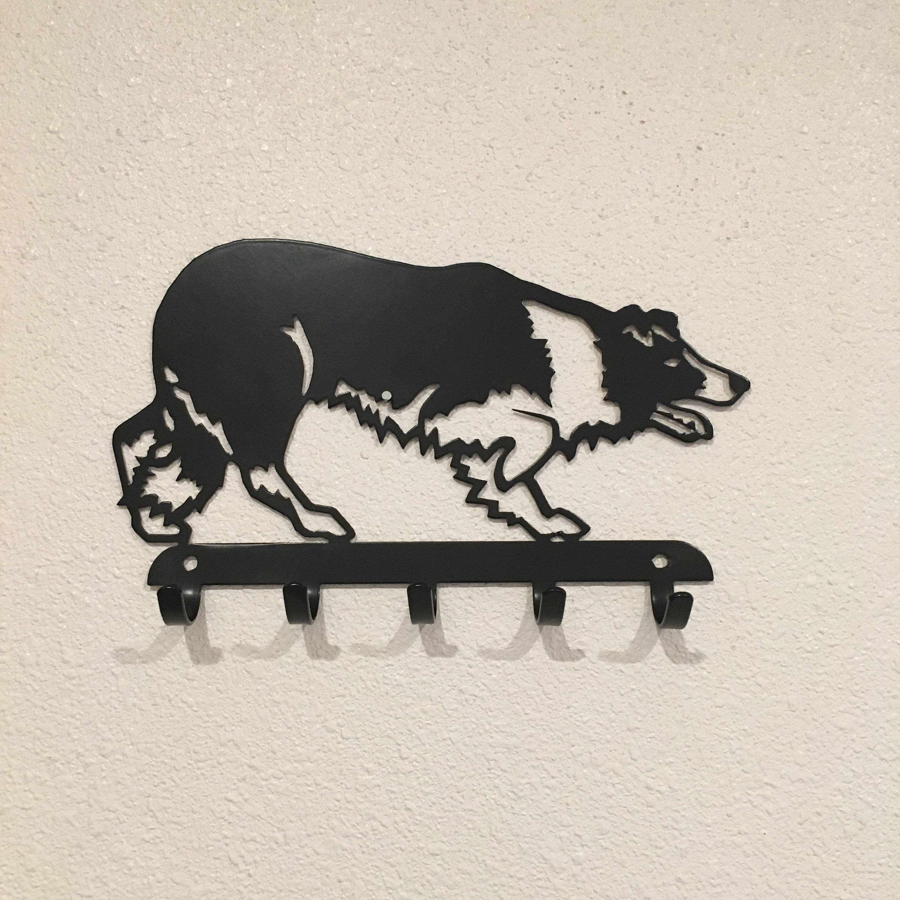 Border Collie Key/leash Holder/rack HR01 1 - Etsy
