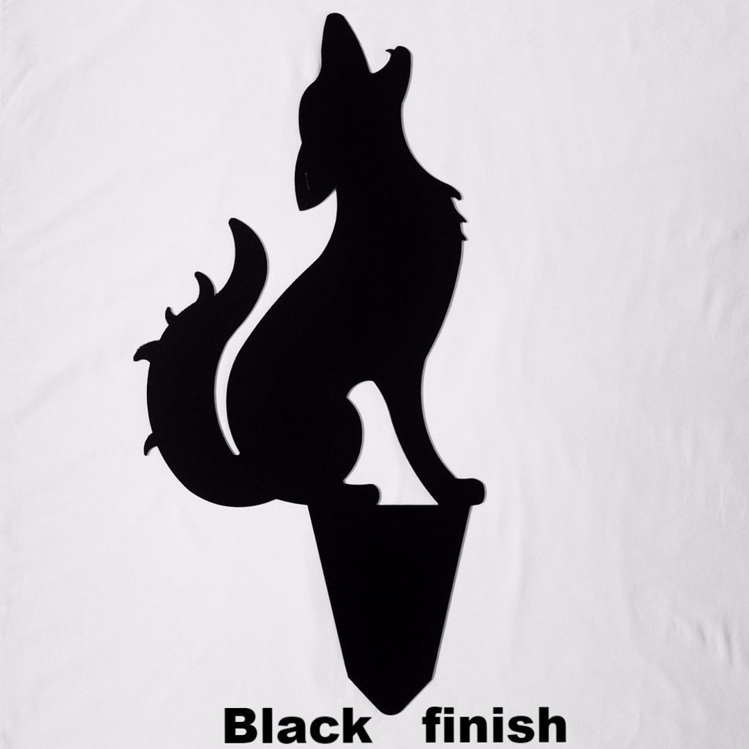 Howling Coyote Tail up Yard Art, YA16A - Etsy