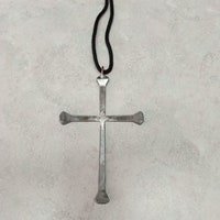 Nail Cross Necklace - Etsy