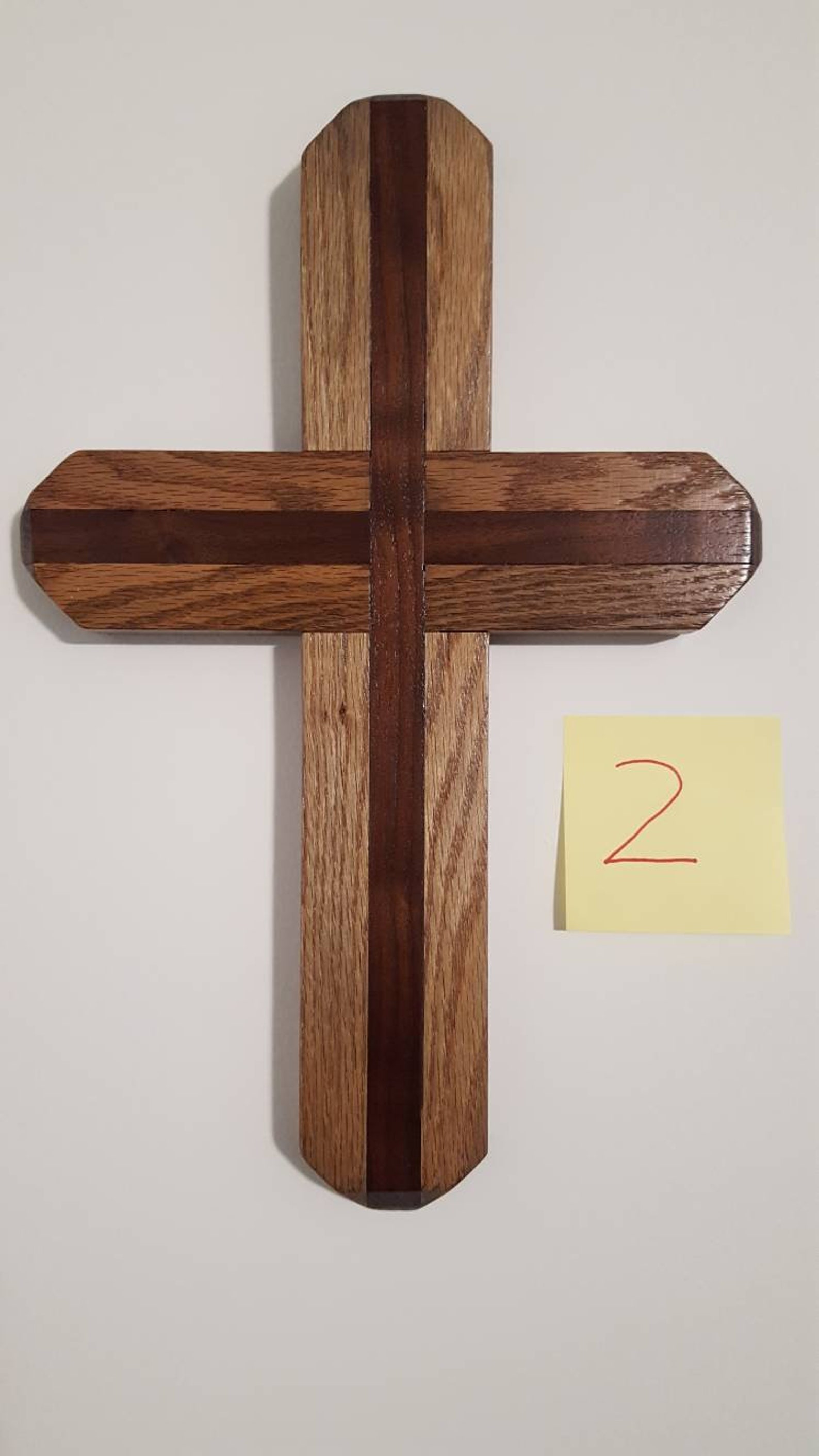 Oak Cross With Walnut Inlay. 5 is Cedar Inlay - Etsy