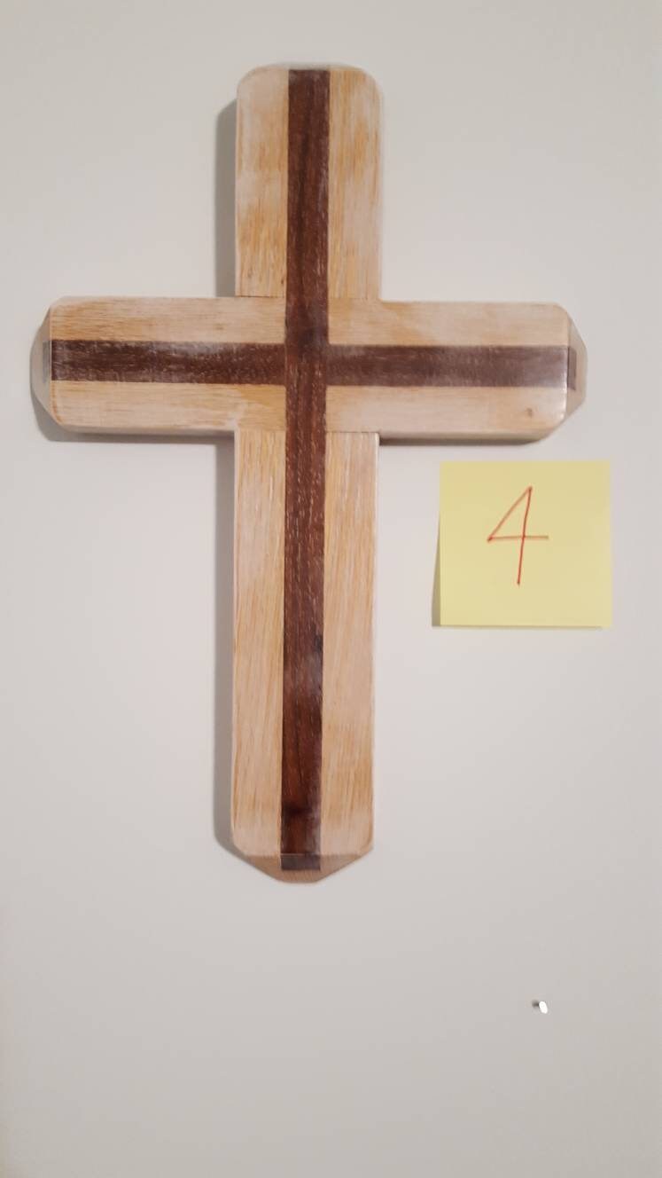 Oak Cross With Walnut Inlay. 5 is Cedar Inlay - Etsy