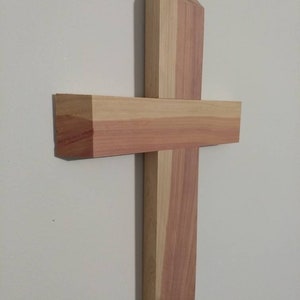 Cedar Wood Cross - Etsy