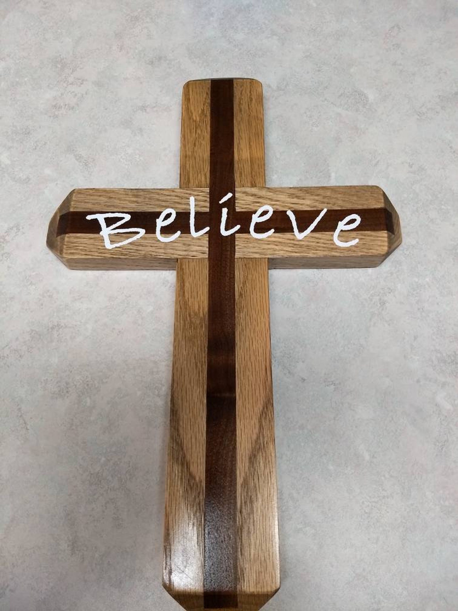 Oak Cross With Walnut Inlay. 5 is Cedar Inlay - Etsy