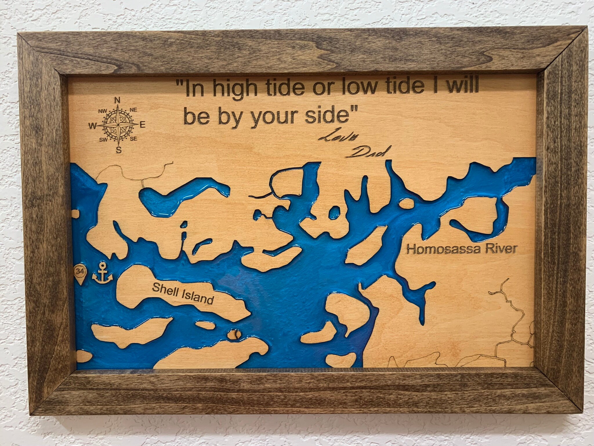 Custom Lake Map Personalized Housewarming Gift Lake House - Etsy