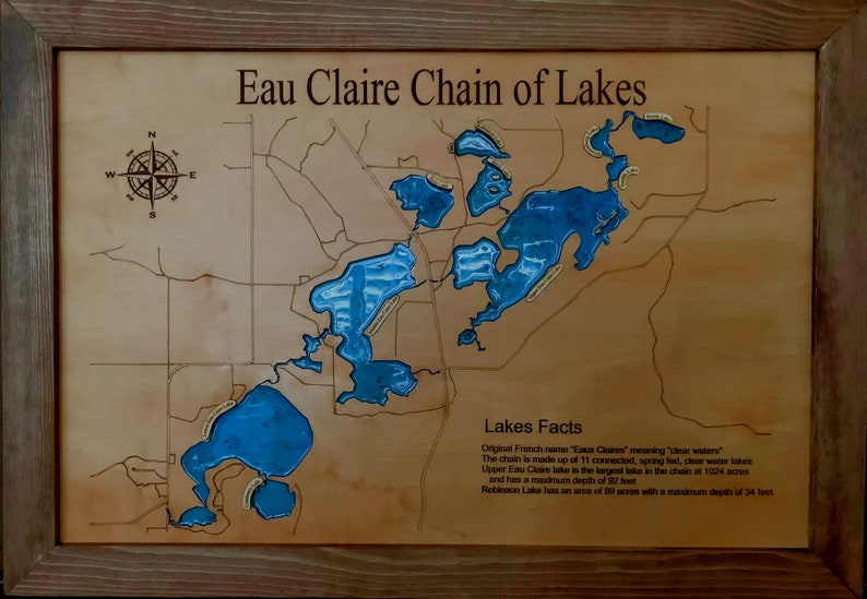 Custom Lake Map Personalized Housewarming Gift Lake House - Etsy