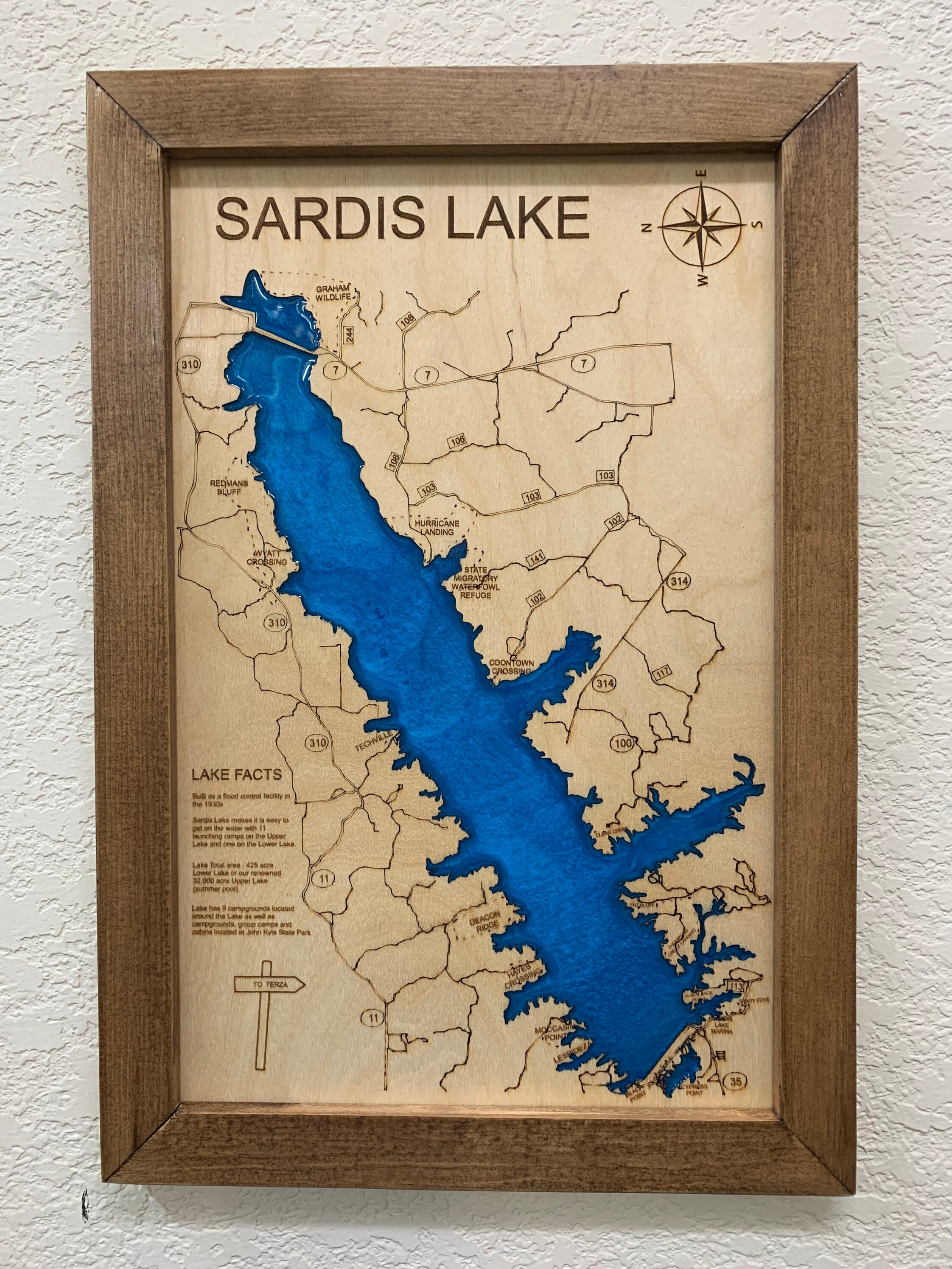 Custom Lake Map Personalized Housewarming Gift Lake House - Etsy
