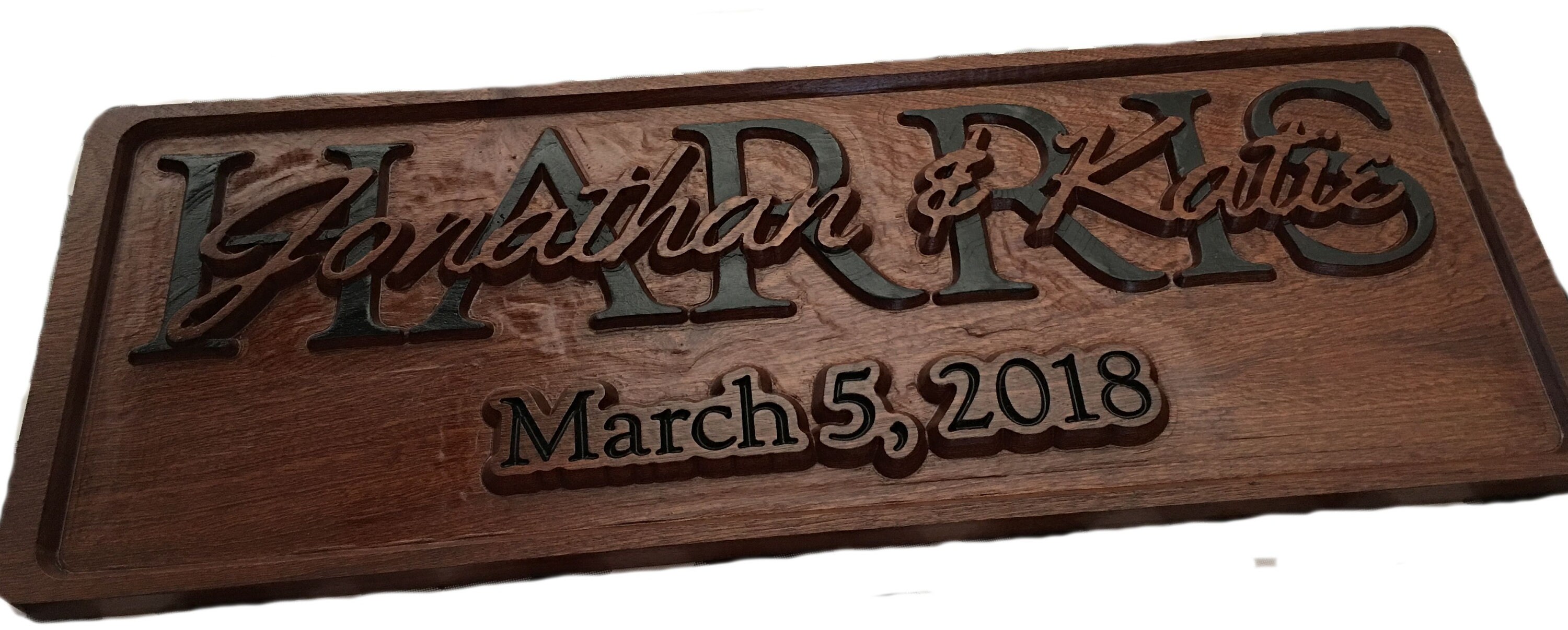 Custom Stack Sign Two Level Carved Sign - Etsy